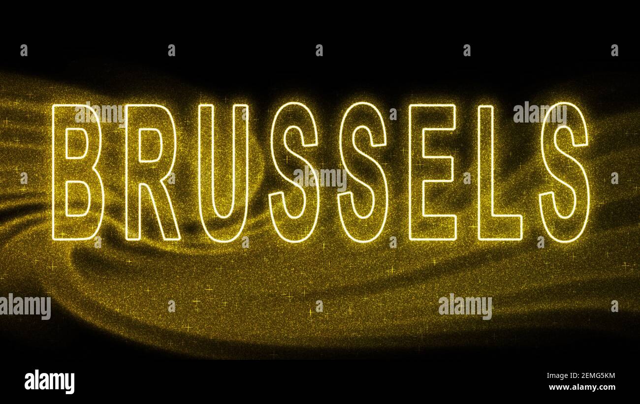 Brussels Gold glitter lettering, Brussels Tourism and travel, Creative ...