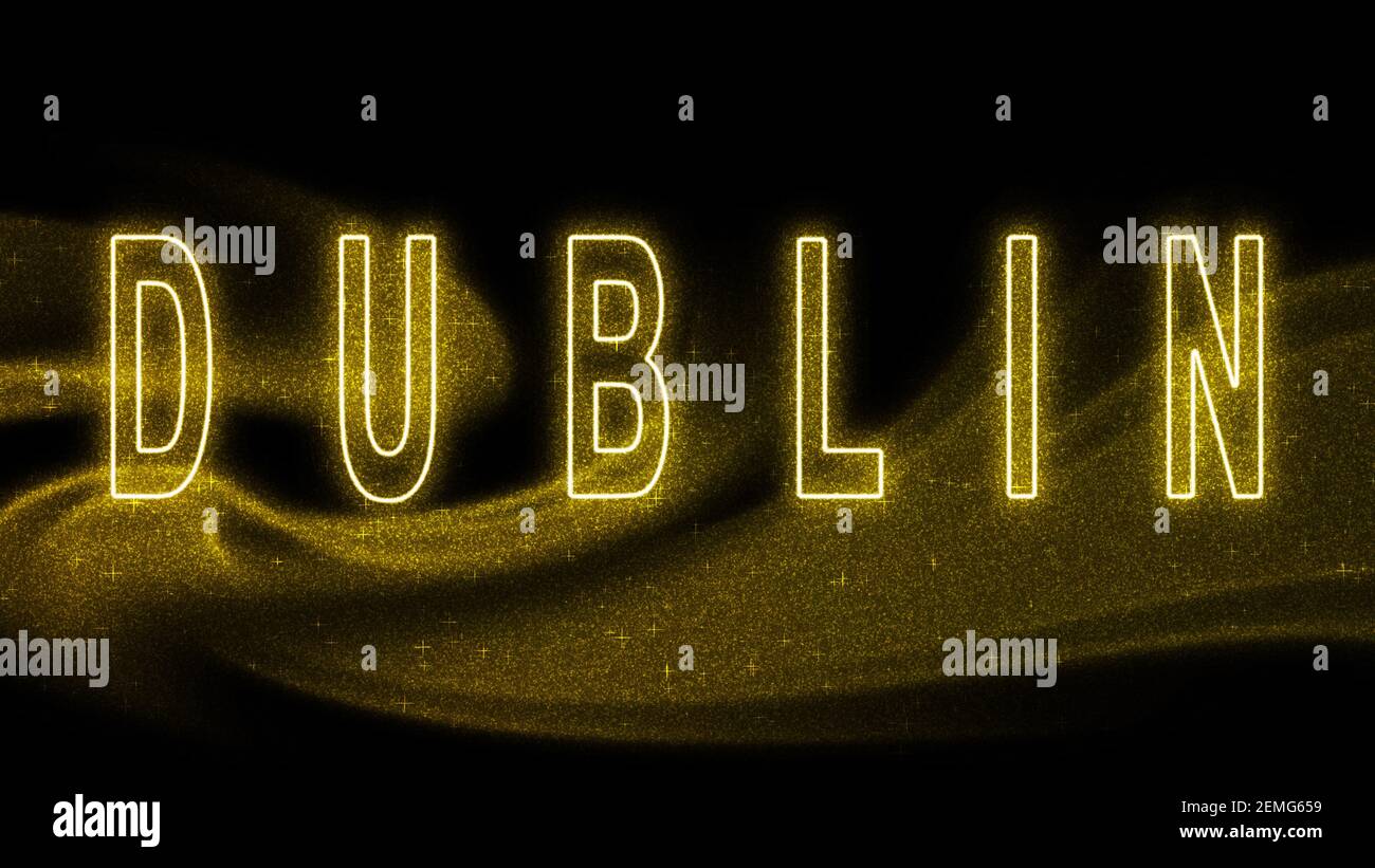 Dublin Gold glitter lettering, Dublin Tourism and travel, Creative ...