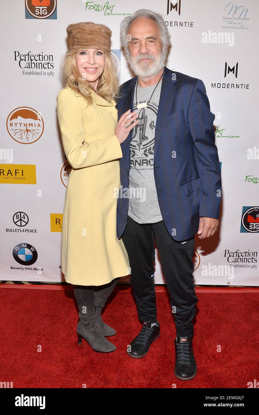 (L-R) Shelby Chong andTommy Chong attend the Rafi's Gifting Lounge at ...