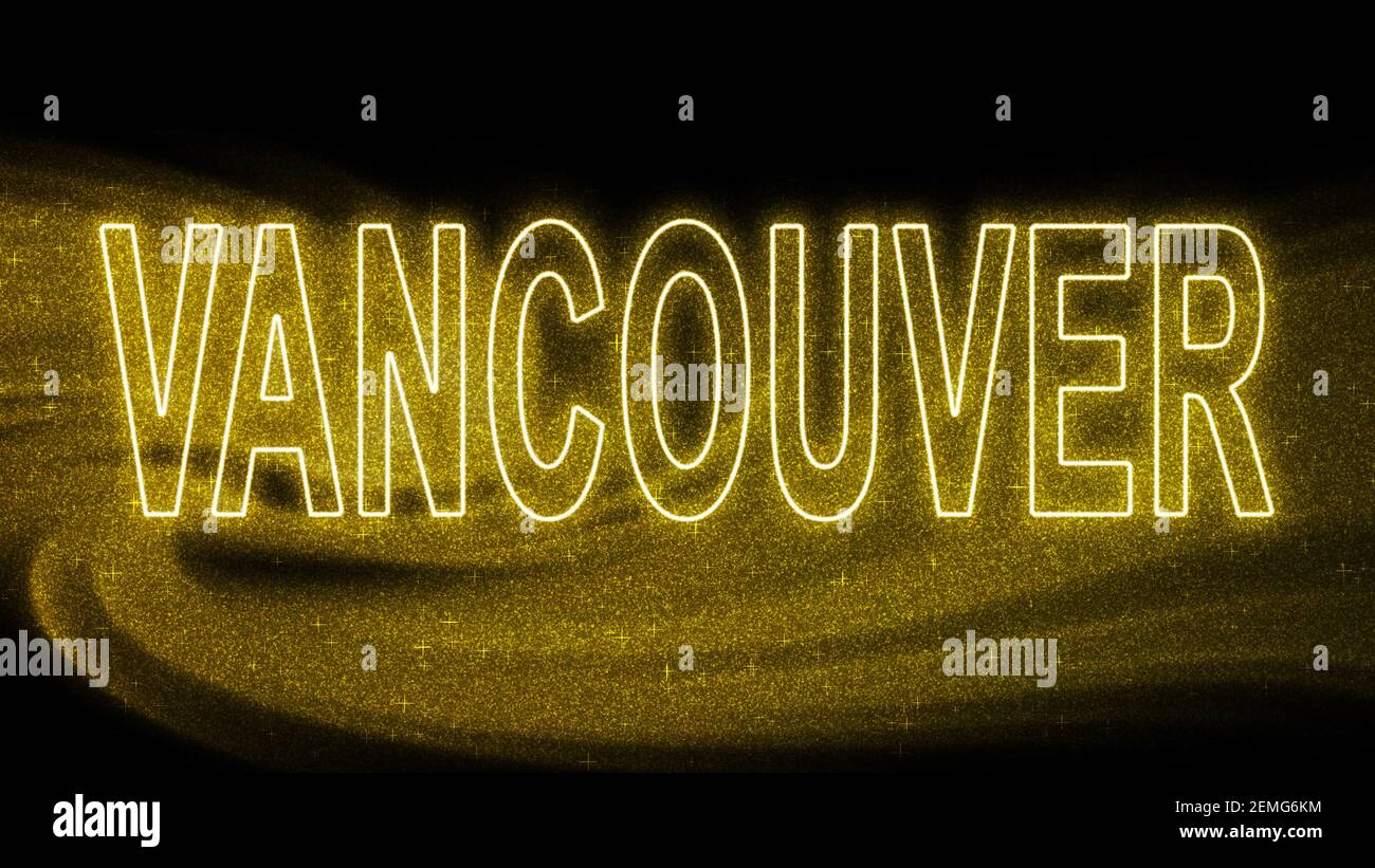 Vancouver Gold glitter lettering, Vancouver Tourism and travel ...