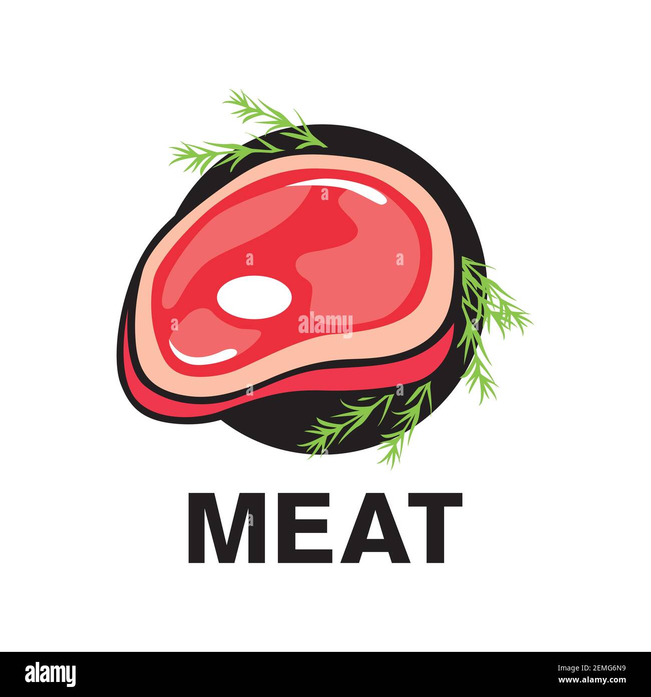 Vector logo of a meat shop and restaurant Stock Vector Image & Art - Alamy