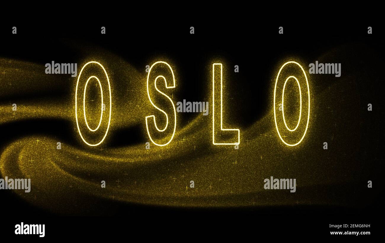 Oslo Gold glitter lettering, Oslo Tourism and travel, Creative ...
