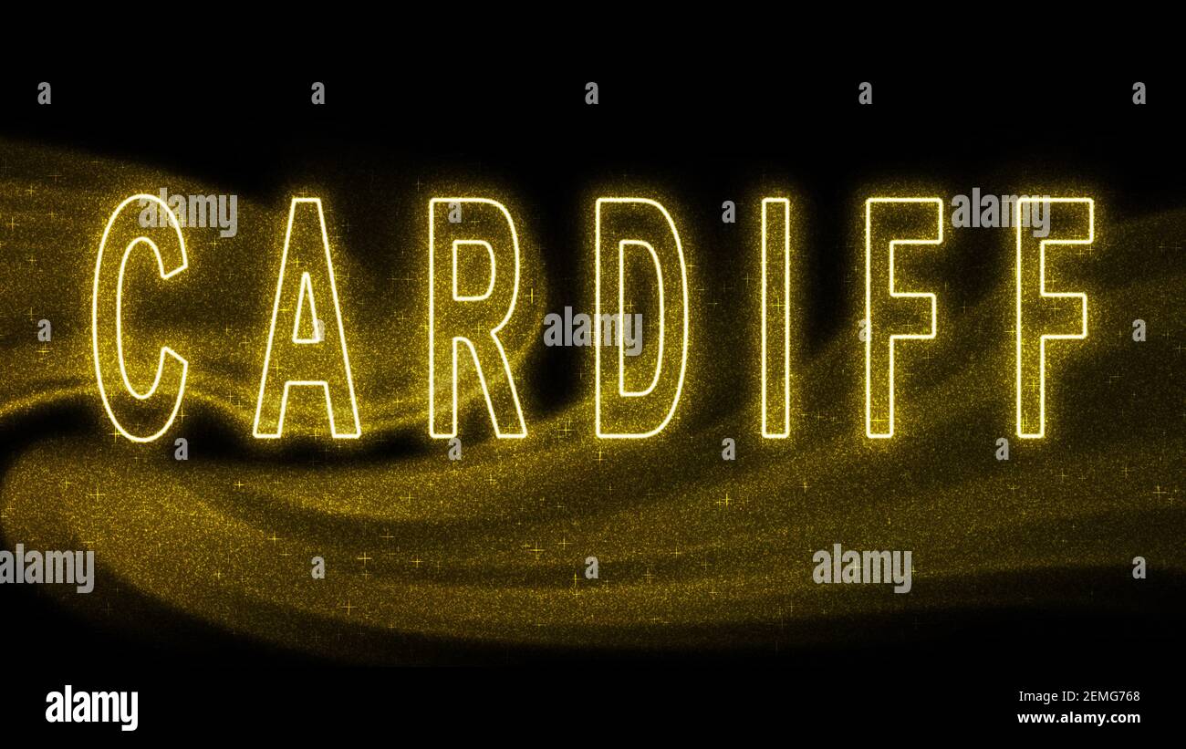Cardiff Gold glitter lettering, Cardiff Tourism and travel, Creative ...