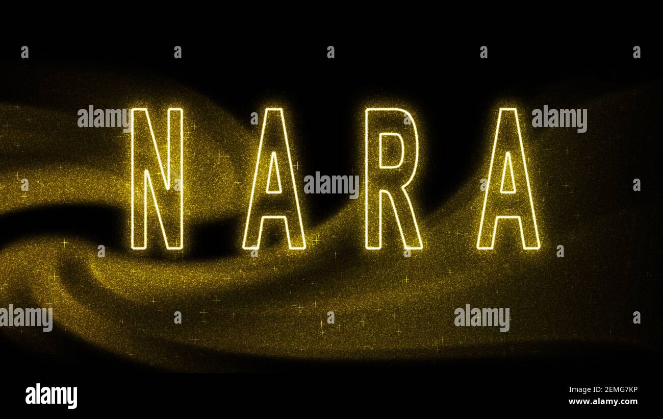 Nara Gold glitter lettering, Nara Tourism and travel, Creative ...