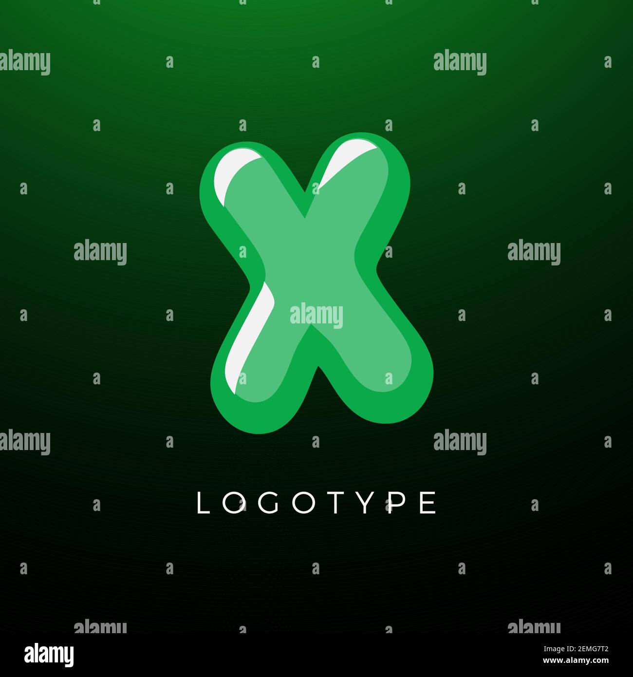 3D playful Letter X, Kids and joy style symbol for school, preschool ...