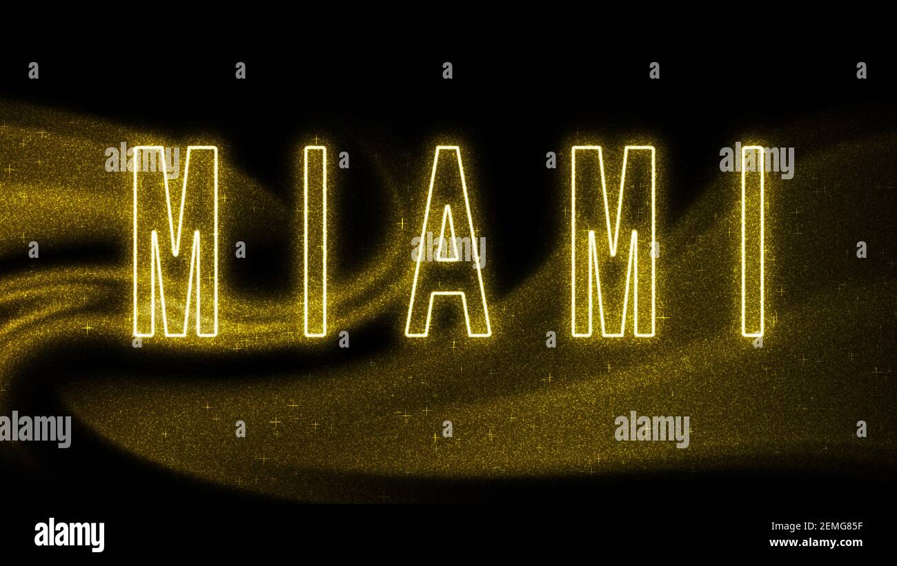 Miami Gold glitter lettering, Miami Tourism and travel, Creative ...