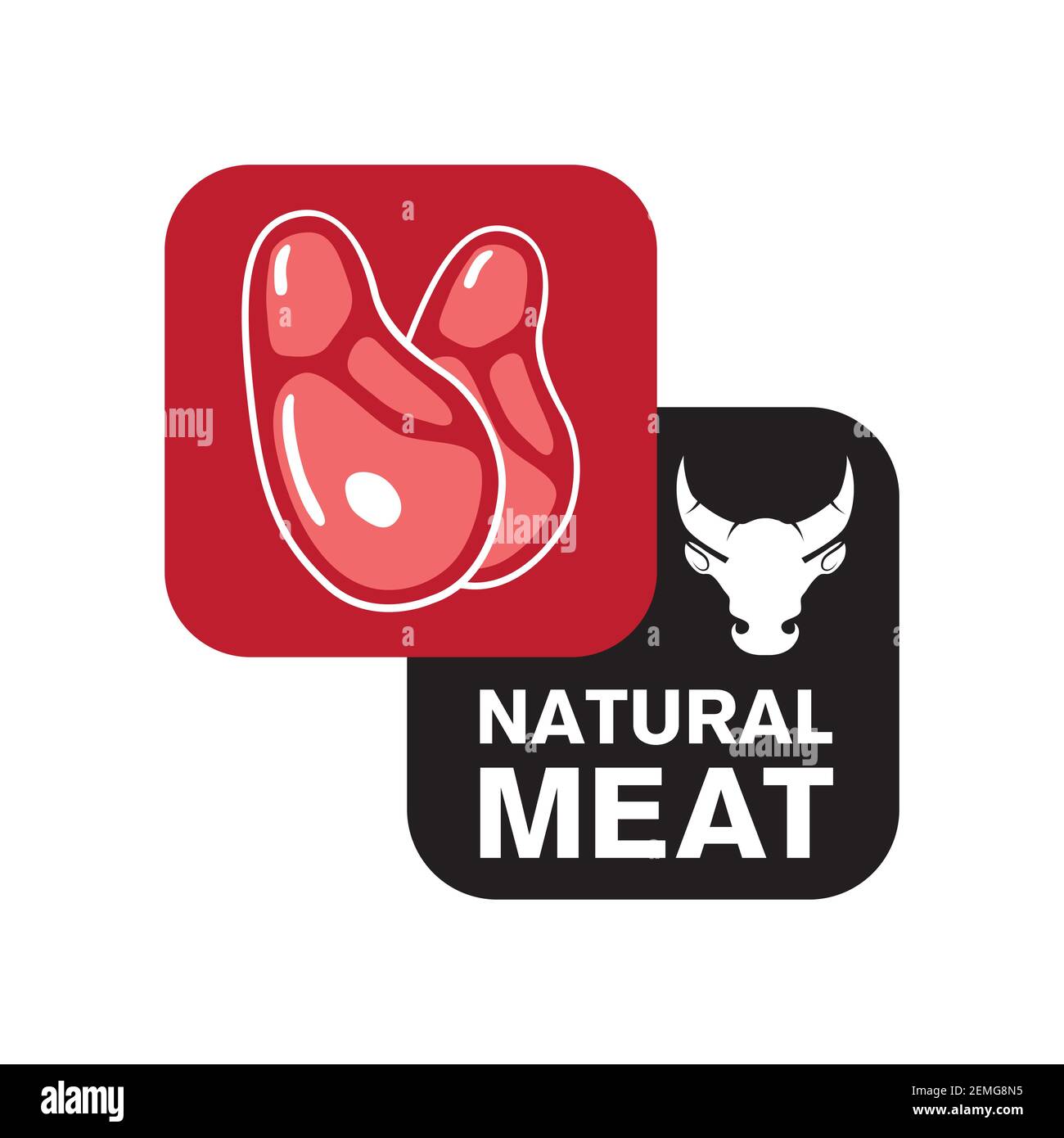 Vector logo of a meat shop and restaurant Stock Vector Image & Art - Alamy