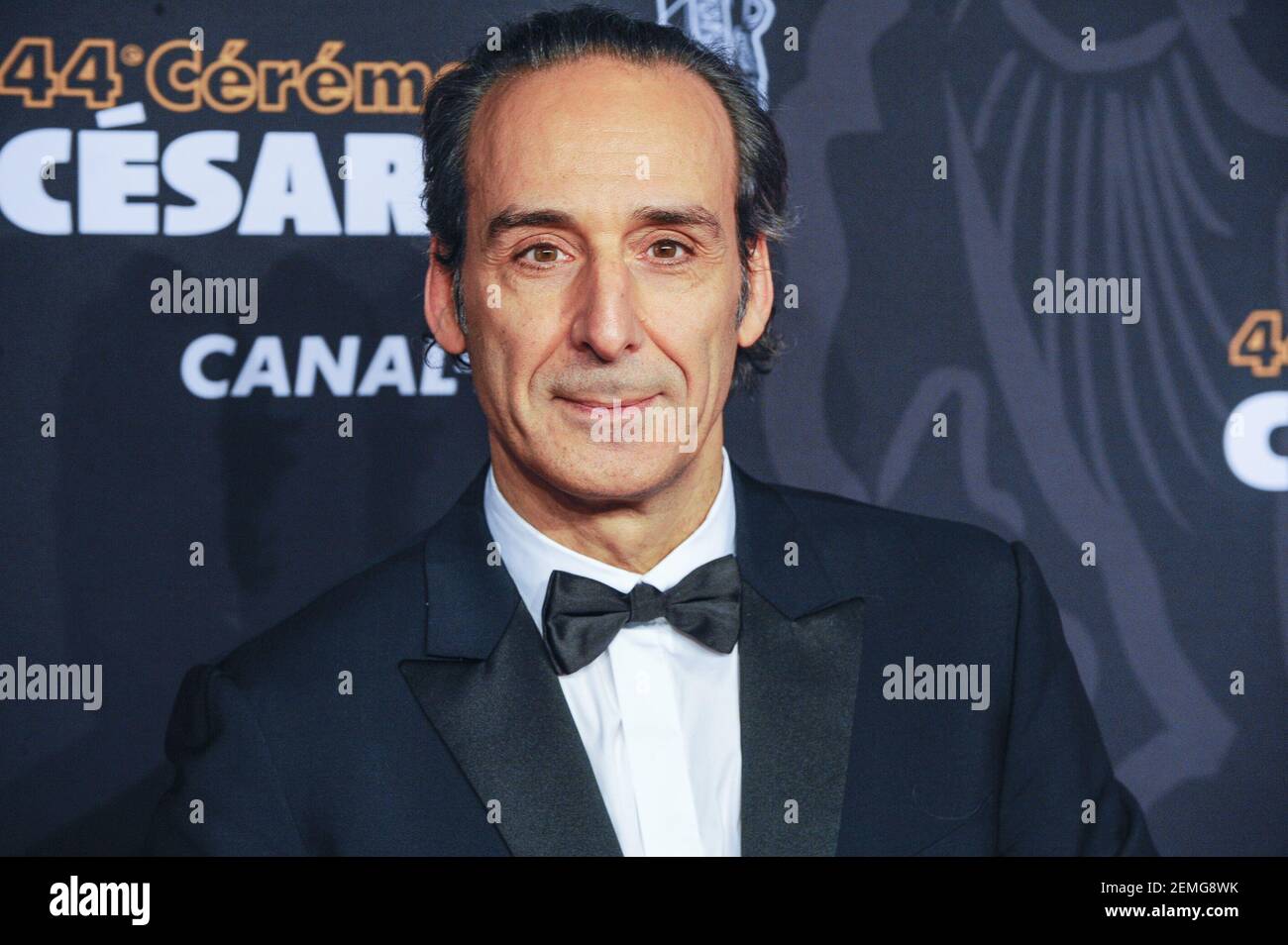 Alexandre Desplat seen on the red carpet during the Cesar Film Awards 2019 at the Salle Pleyel ...