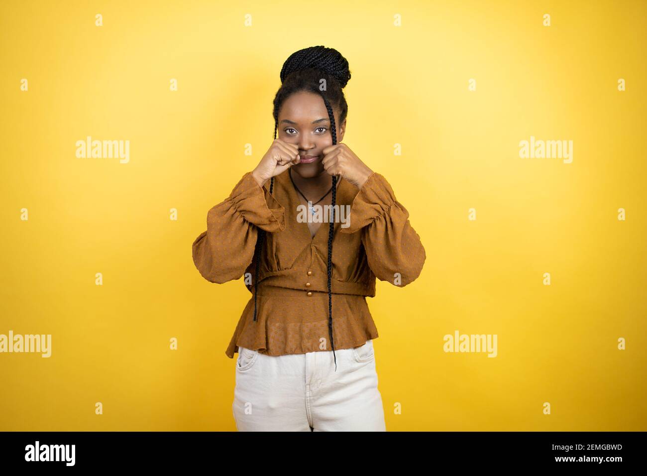 African american woman wearing casual clothes depressed and worry for ...