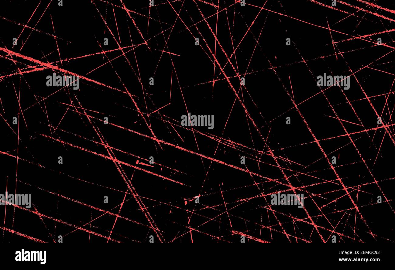 Grunge red lines and dots on a red background - Vector illustration ...