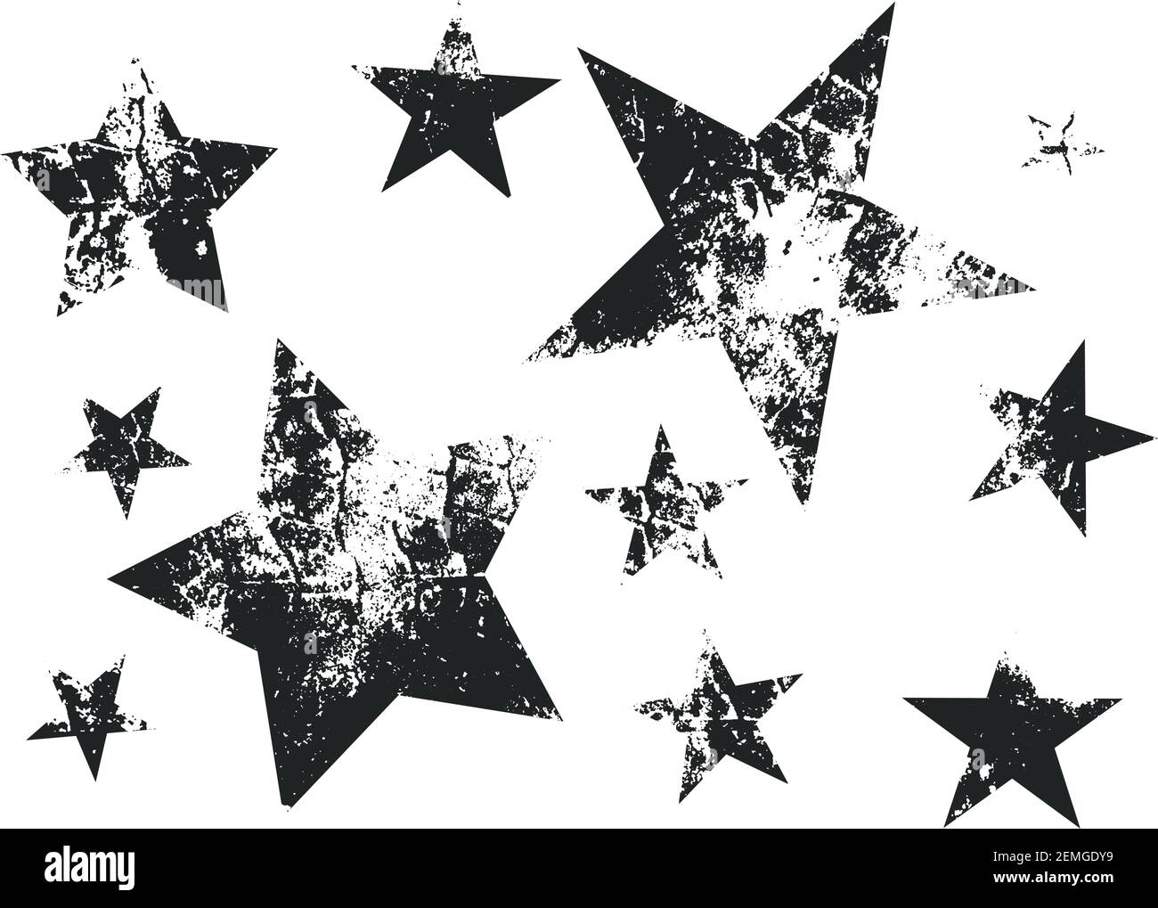 Vector set of Christmas stars. Stars with weaving fabric texture Stock ...