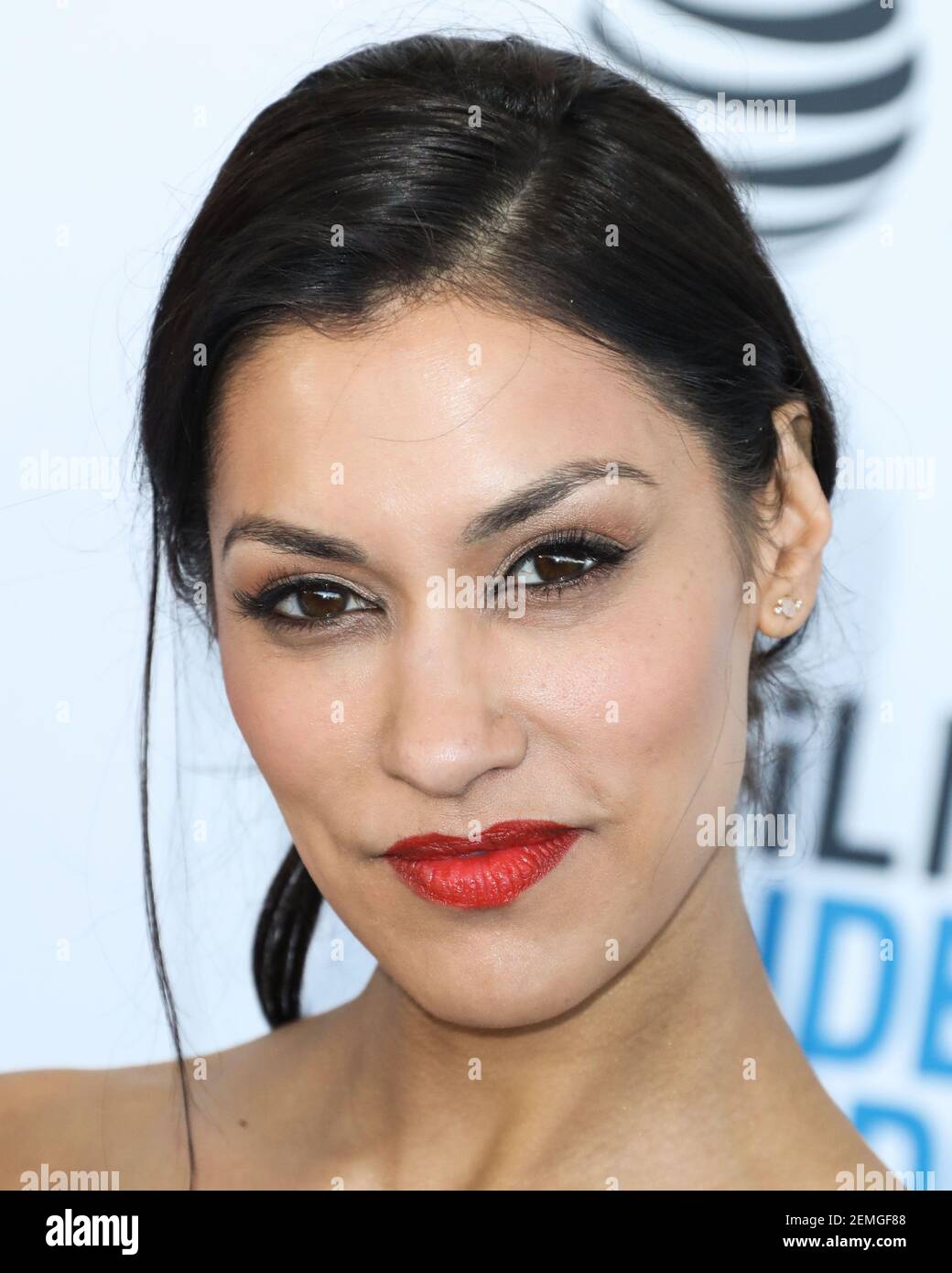 SANTA MONICA, LOS ANGELES, CA, USA - FEBRUARY 23: Actress Janina ...