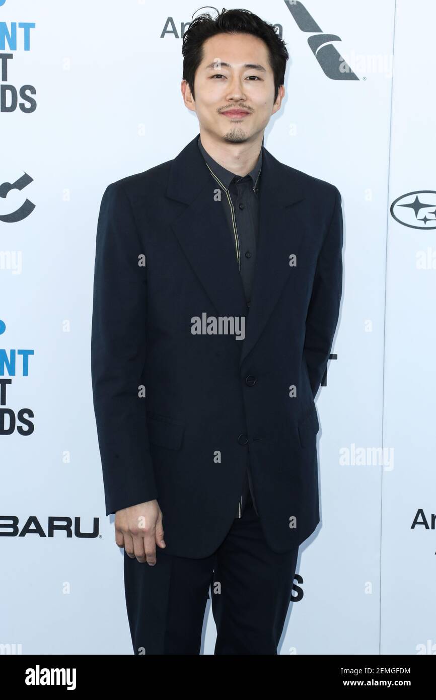 SANTA MONICA, LOS ANGELES, CA, USA - FEBRUARY 23: Actor Steven Yeun ...