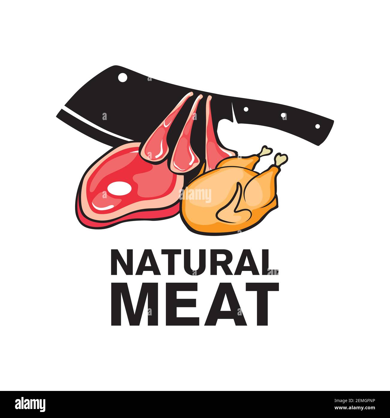 Vector logo of a meat shop and restaurant Stock Vector Image & Art - Alamy