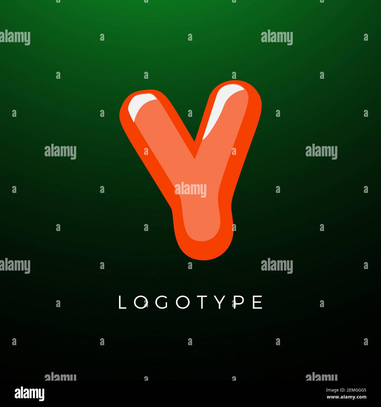 3D playful Letter Y, Kids and joy style symbol for school, preschool ...