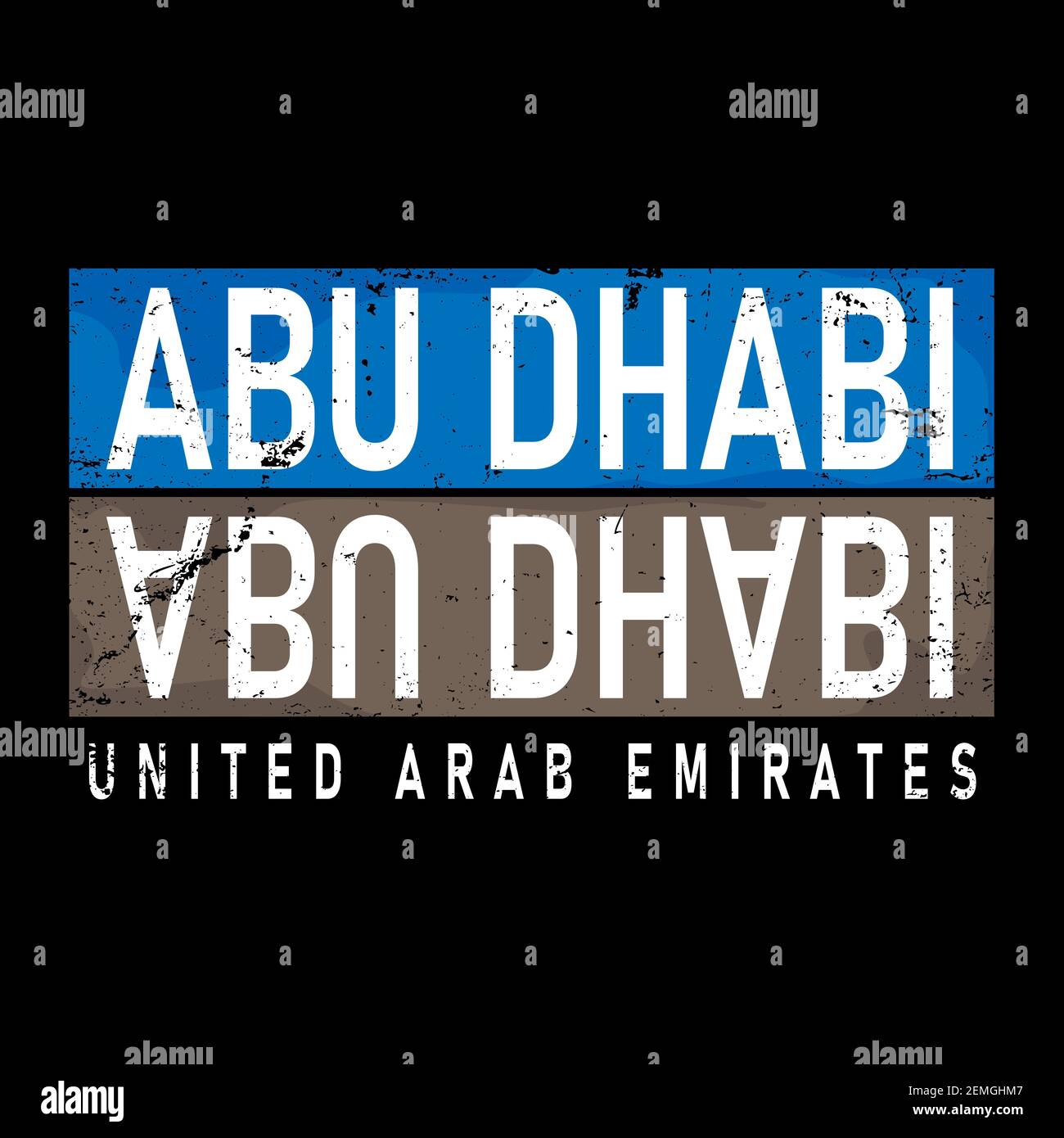 Abu Dhabi. Colorfull typography text banner. Word abu dhabi vector ...