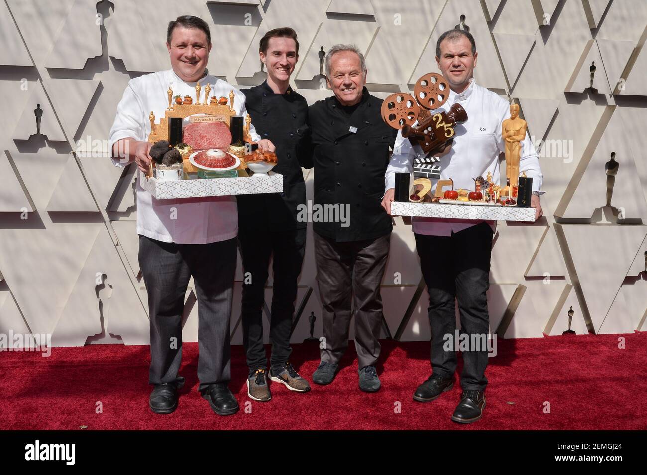 Wolfgang Puck walking on the 2019 Oscars red carpet at the 91st Academy ...