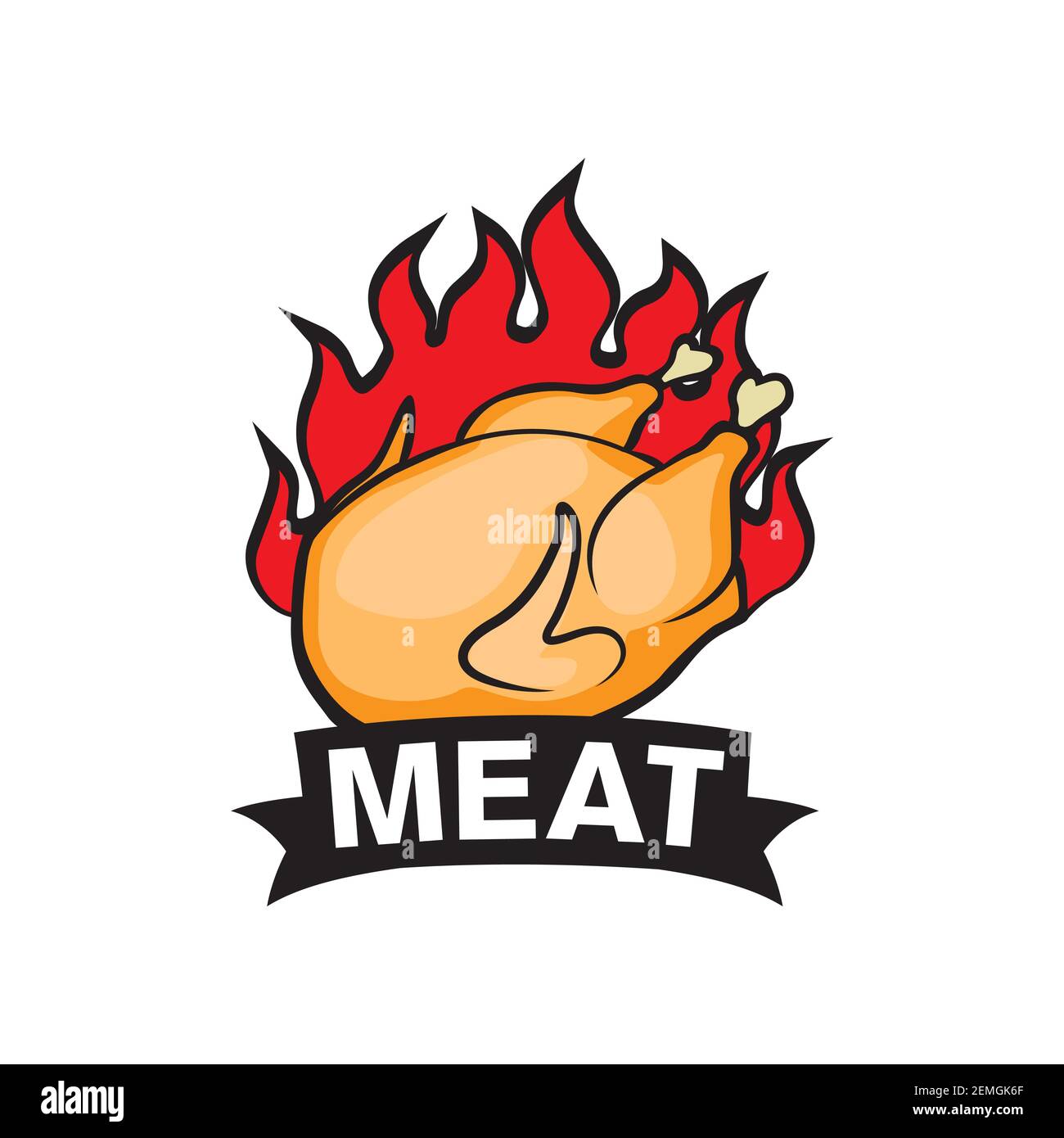 Vector logo of a meat shop and restaurant Stock Vector Image & Art - Alamy