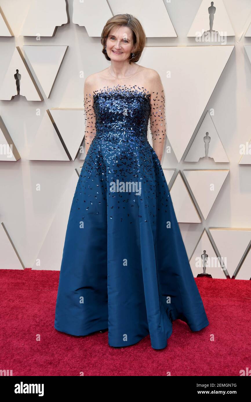 Deborah Davis walking on the red carpet at the 91st Academy Awards ...