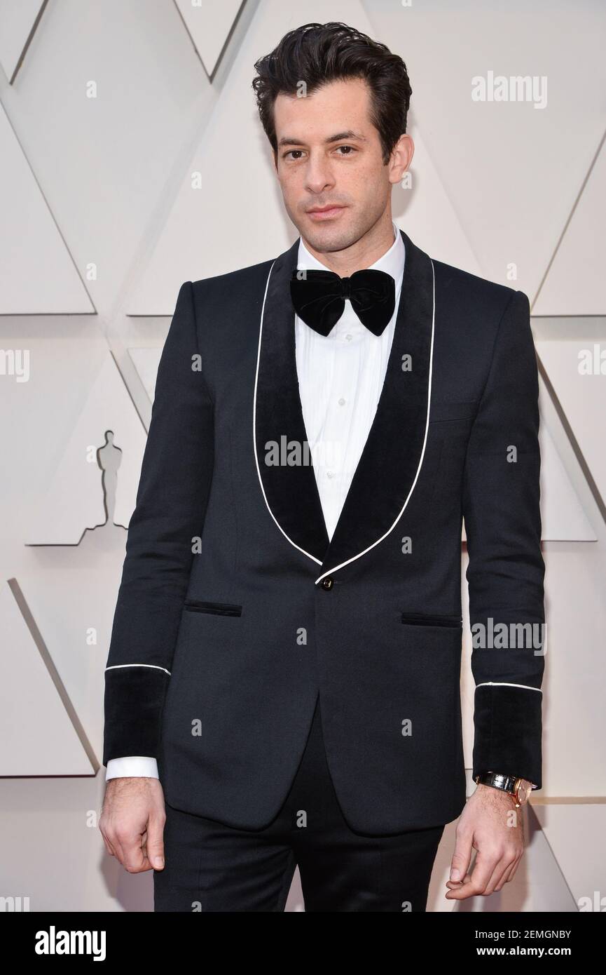 Mark Ronson walking on the 2019 Oscars red carpet at the 91st Academy ...