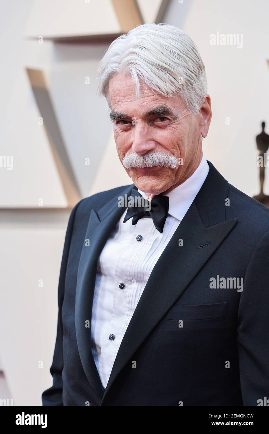 Sam Elliott walking on the 2019 Oscars red carpet at the 91st Academy ...