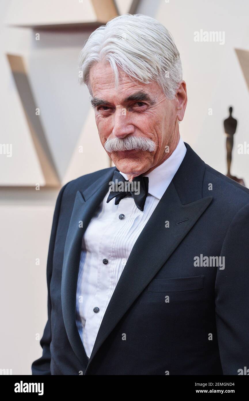 Sam Elliott walking on the 2019 Oscars red carpet at the 91st Academy ...