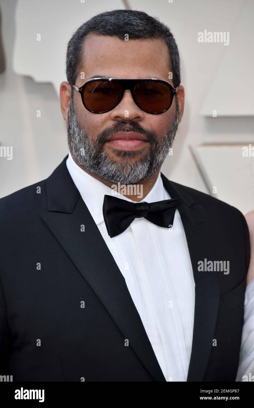 Jordan Peele walking on the red carpet at the 91st Academy Awards ...