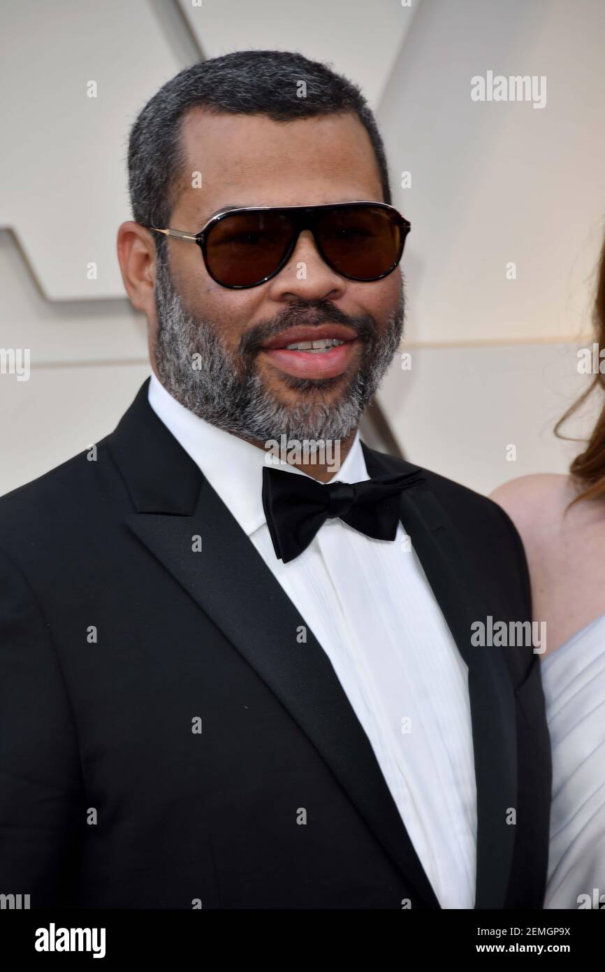 Jordan Peele walking on the red carpet at the 91st Academy Awards ...
