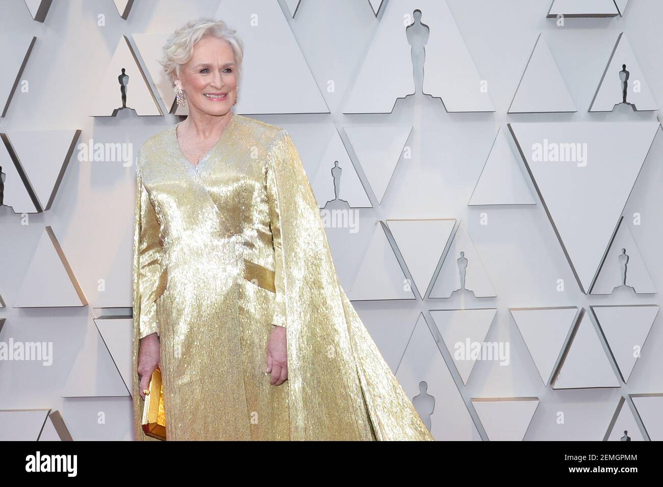 Glenn Close walking on the 2019 Oscars red carpet at the 91st Academy ...