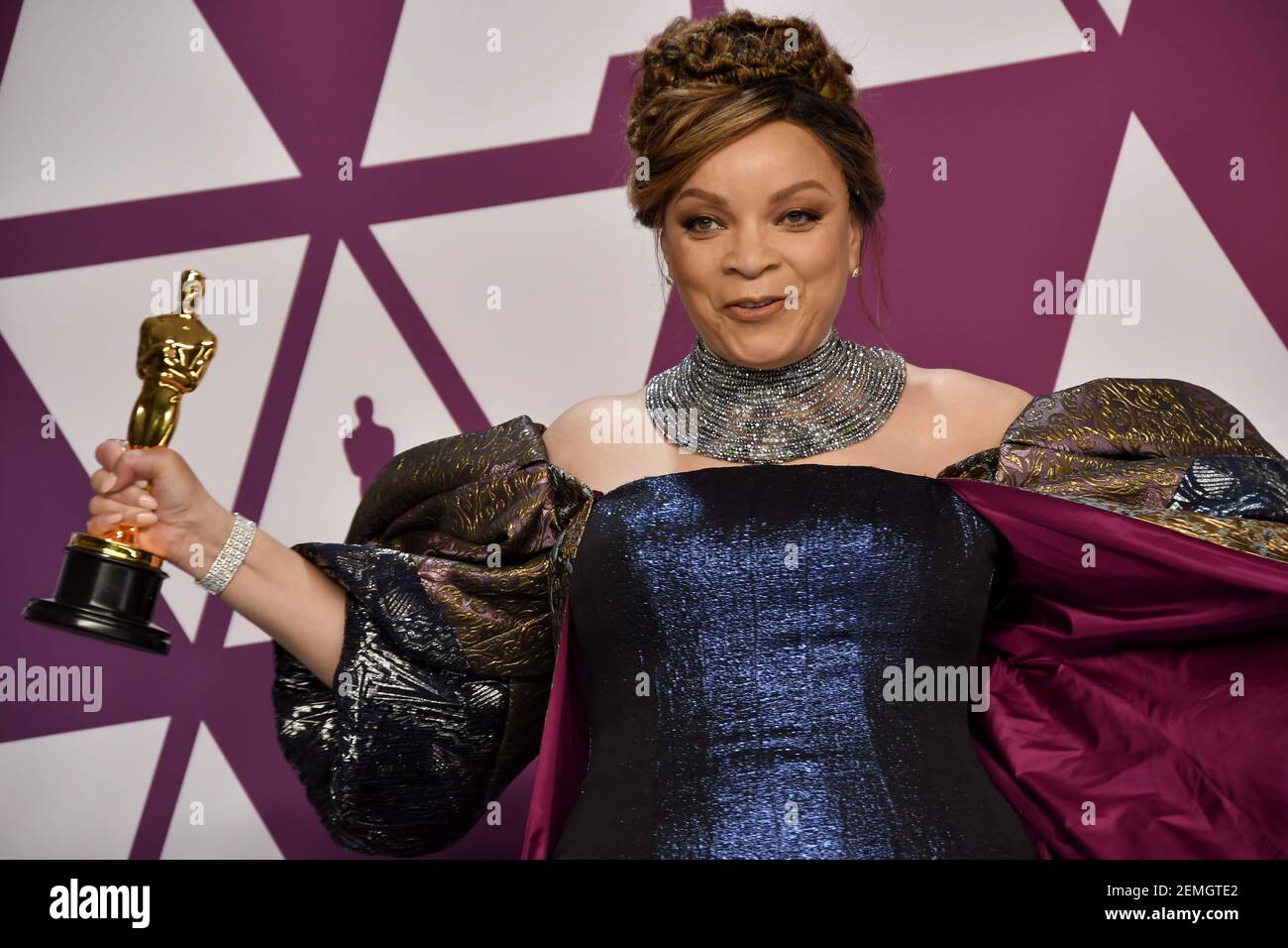 Ruth E. Carter poses with the Best Costume Design award for 'Black ...