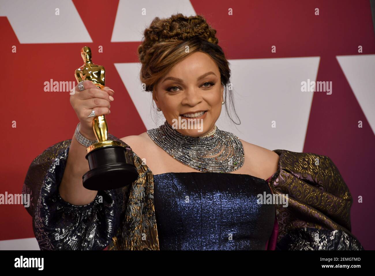 Ruth E. Carter poses with the Best Costume Design award for 'Black ...