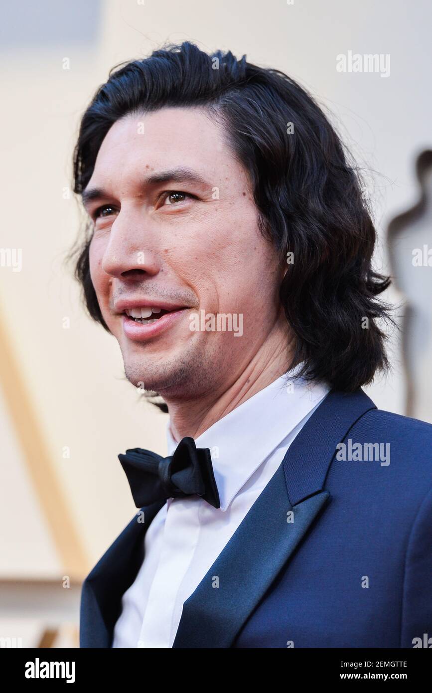 Adam Driver walking on the 2019 Oscars red carpet at the 91st Academy ...