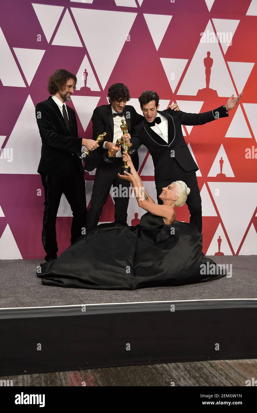 Andrew Wyatt, Anthony Rossomando, Mark Ronson, and Lady Gaga, winner of ...