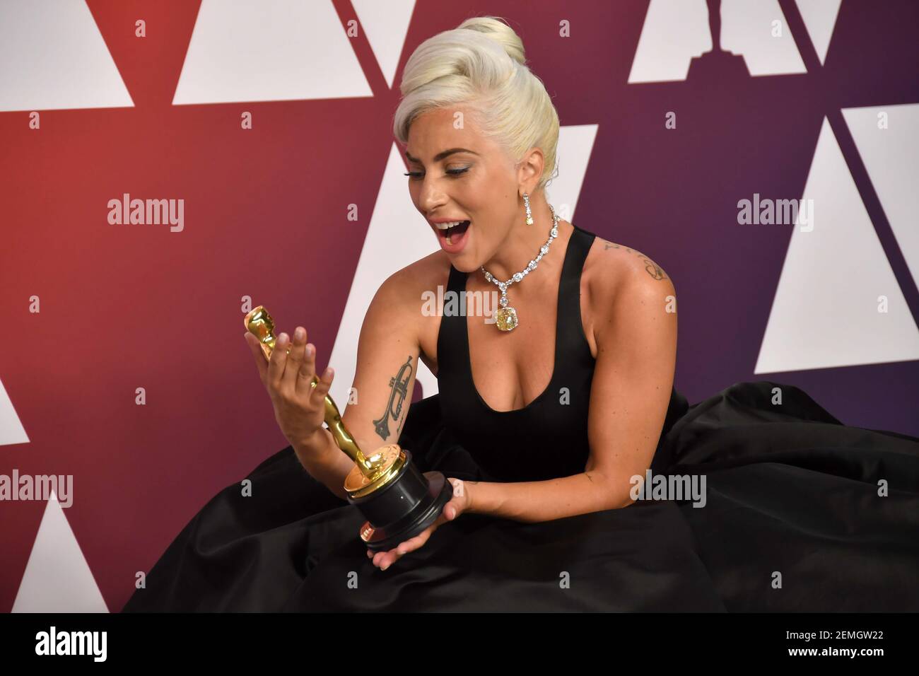 Lady Gaga, winner of Best Original Song for 'Shallow' from 'A Star is ...