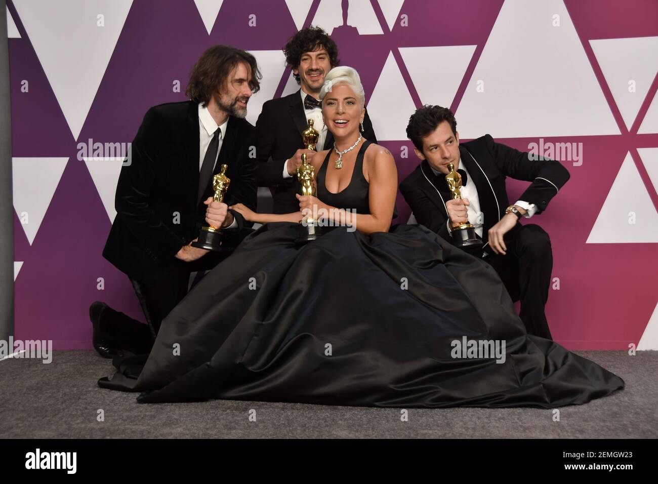 Andrew Wyatt, Anthony Rossomando, Mark Ronson, and Lady Gaga, winner of ...