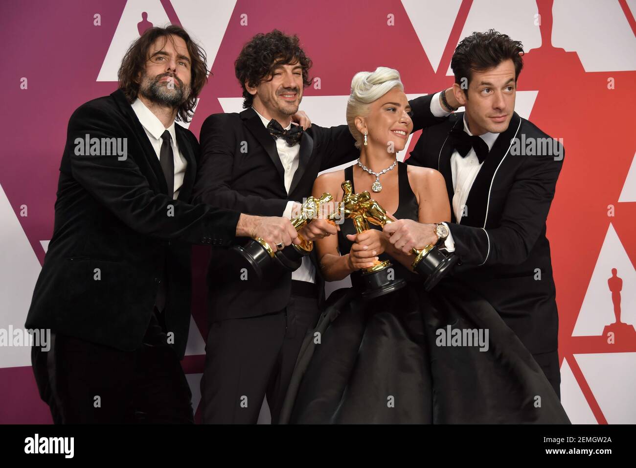 Andrew Wyatt, Anthony Rossomando, Mark Ronson, and Lady Gaga, winner of ...