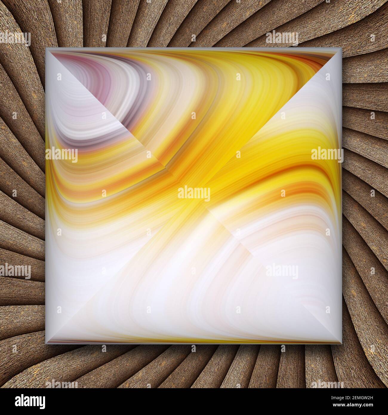 Ornament colorful plastic tile with embellishment Stock Photo - Alamy