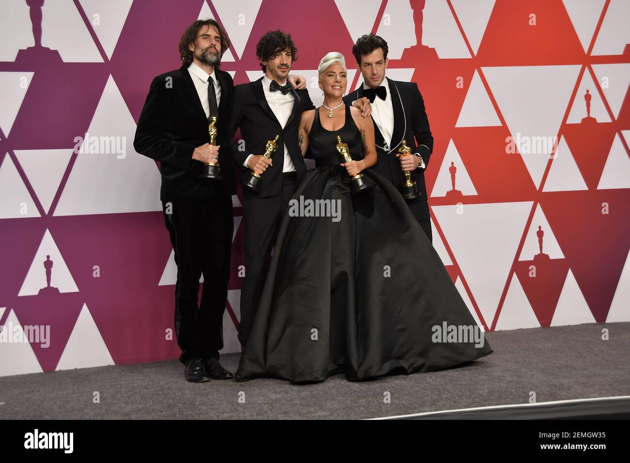 Andrew Wyatt, Anthony Rossomando, Mark Ronson, and Lady Gaga, winner of ...