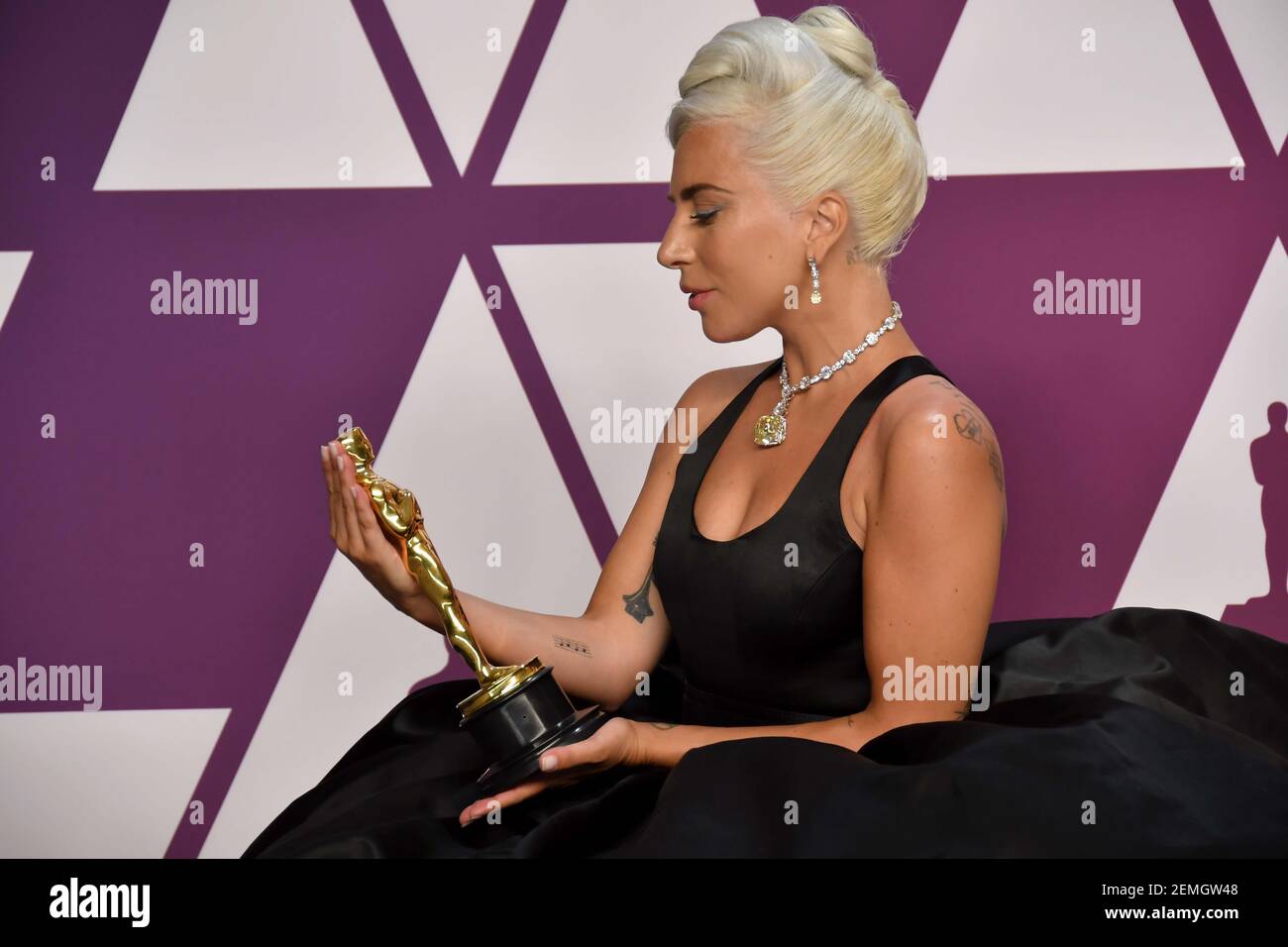 Lady Gaga, winner of Best Original Song for 'Shallow' from 'A Star is ...
