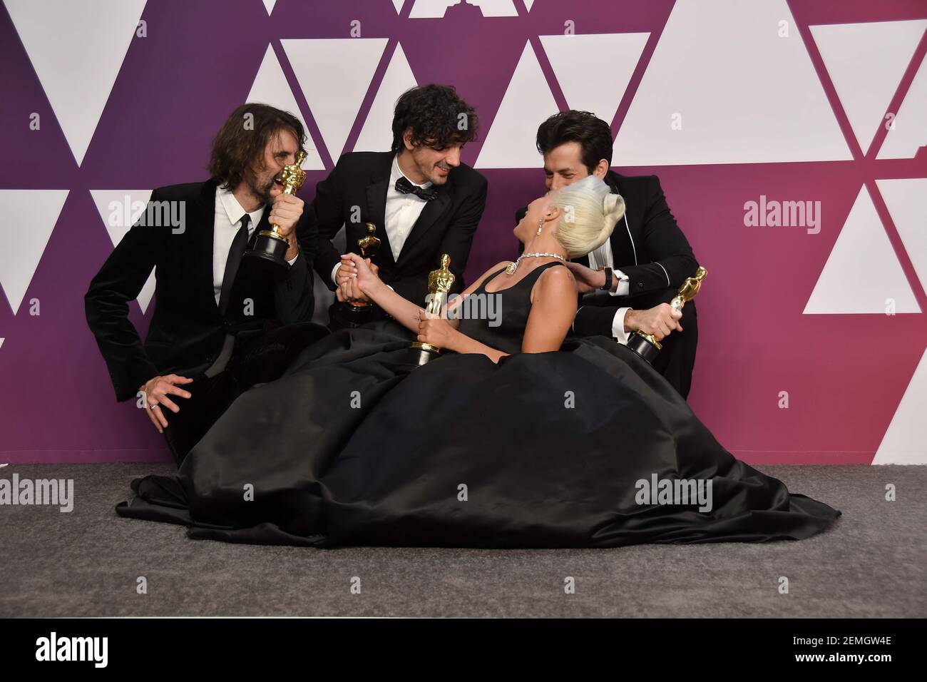 Andrew Wyatt, Anthony Rossomando, Mark Ronson, and Lady Gaga, winner of ...