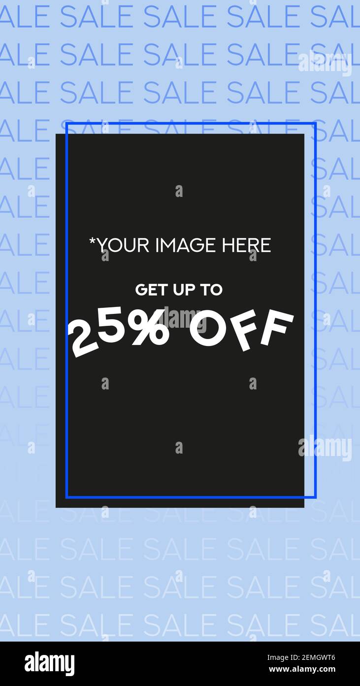 Sale vector social media Story template. Vector illustration Stock ...