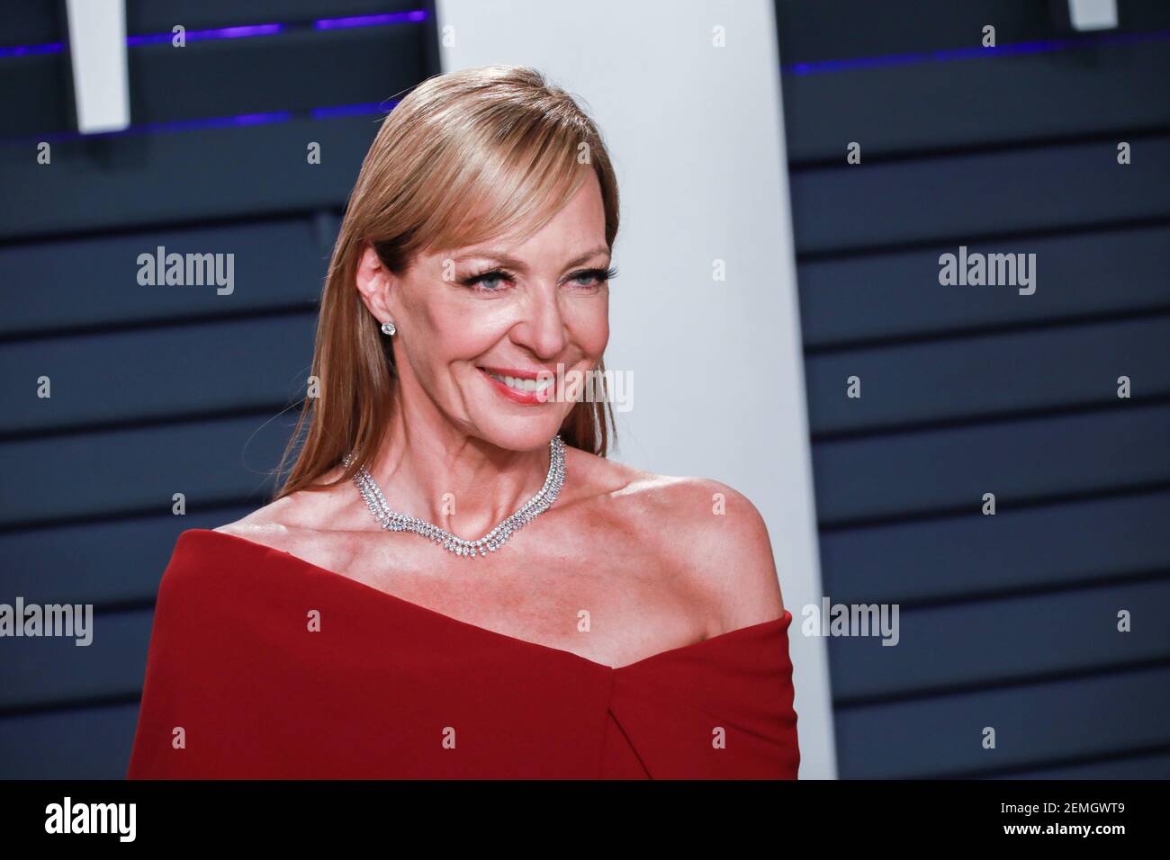 Allison Janney walking on the red carpet at the 2019 Vanity Fair Oscar ...