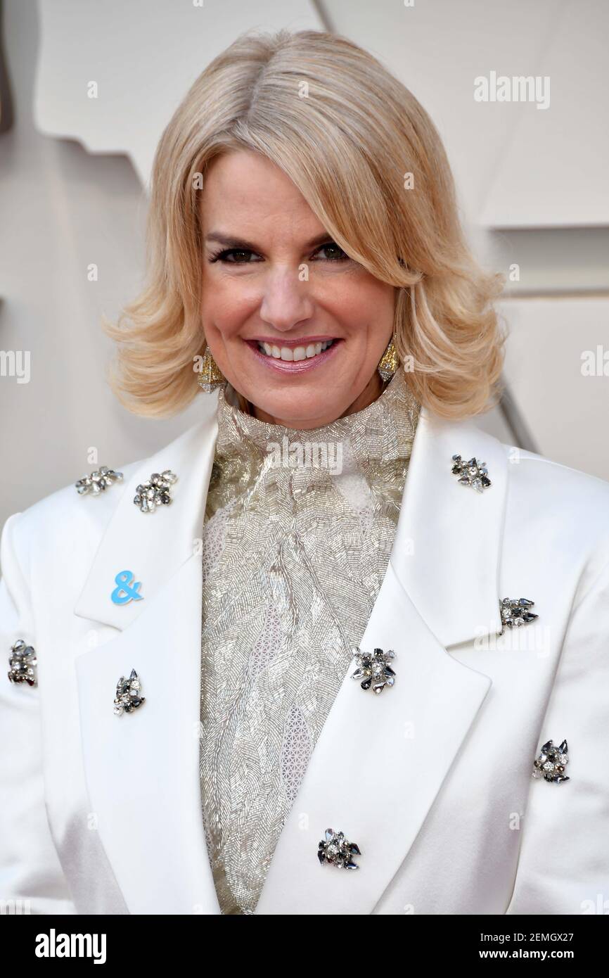 Sarah Kate Ellis, CEO of GLAAD walking on the red carpet at the 91st ...