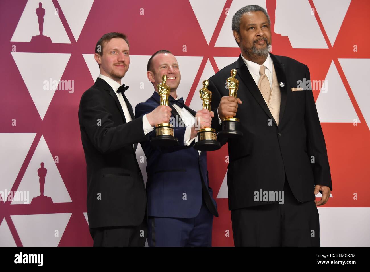 Producers David Rabinowitz, Charlie Wachtel and Kevin Willmott pose ...