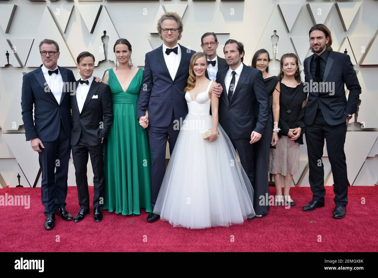 Florian Henckel von Donnersmarck (C) and the cast of 'Never Look Away ...