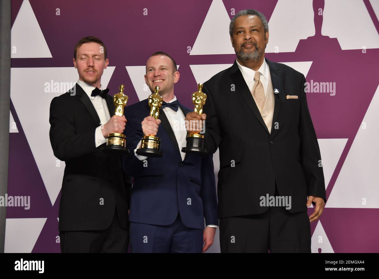 Producers David Rabinowitz, Charlie Wachtel and Kevin Willmott pose ...