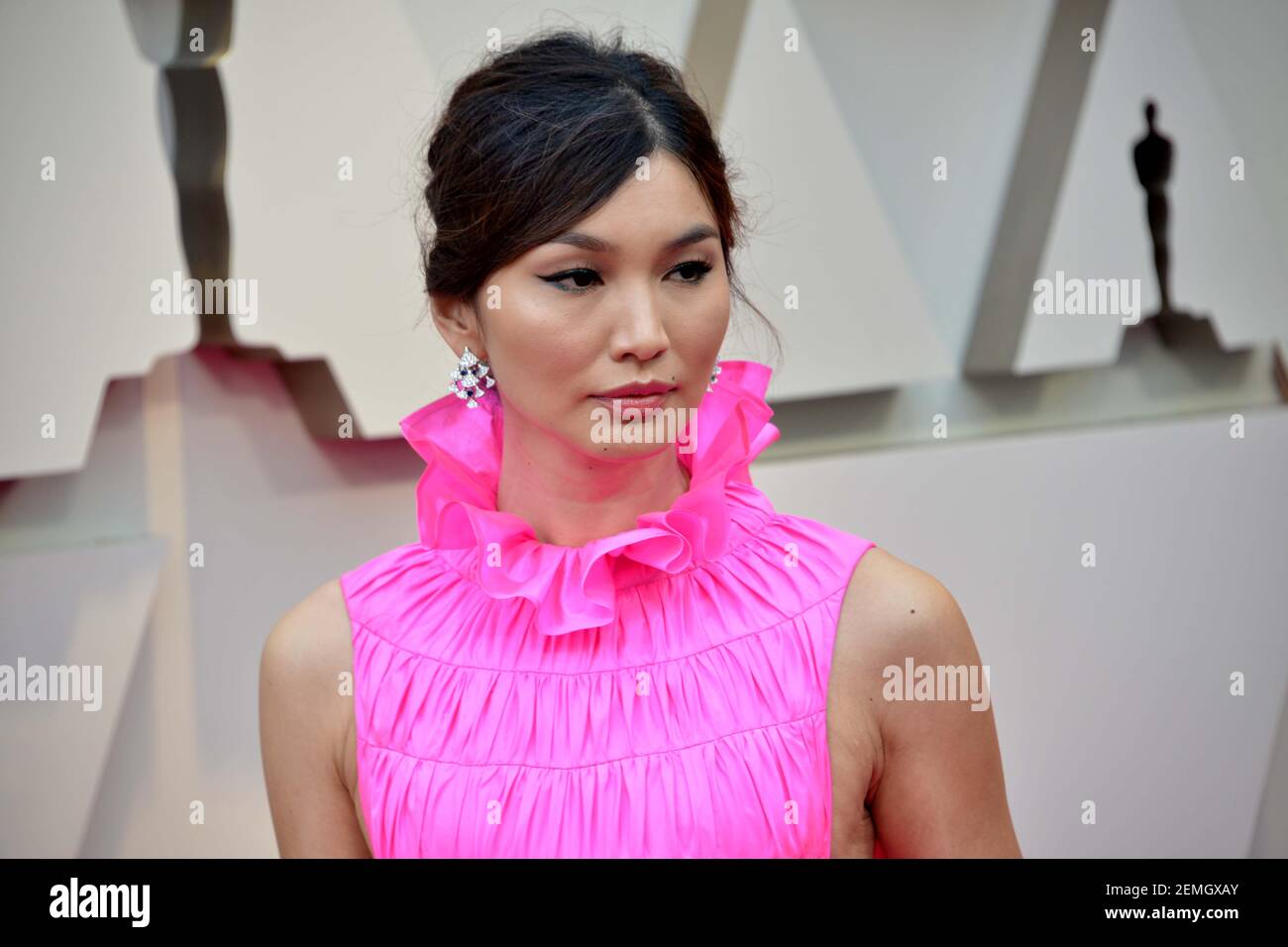 Gemma Chan walking on the red carpet at the 91st Academy Awards Oscars ...