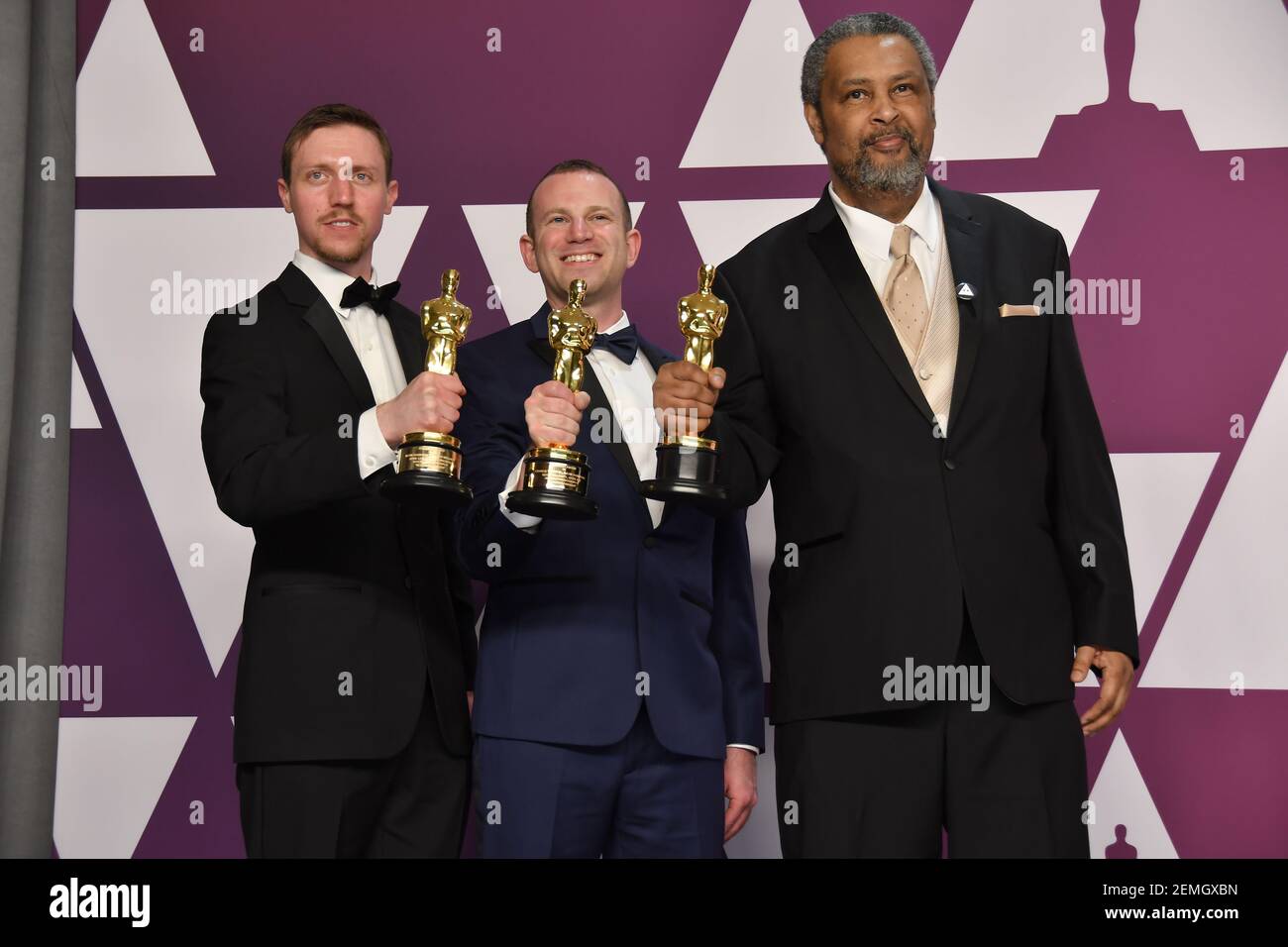 Producers David Rabinowitz, Charlie Wachtel and Kevin Willmott pose ...