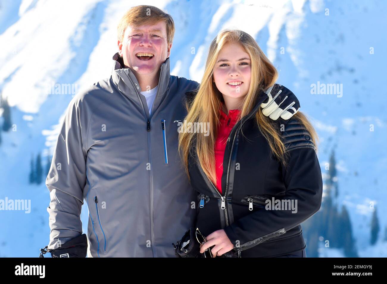 King Willem-Alexander and Princess Amalia during the annual winter ...