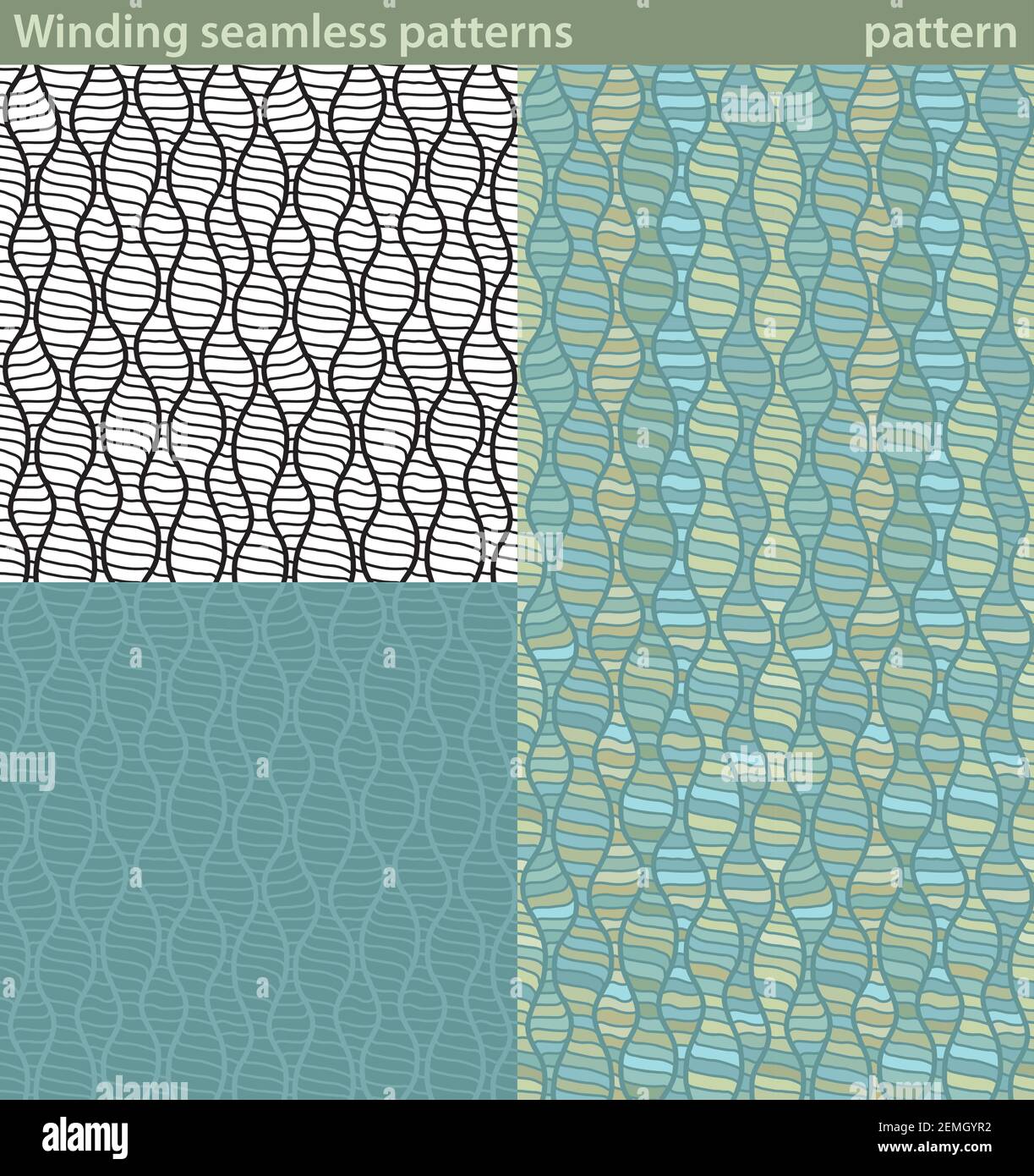 Stylized wave patterns hi-res stock photography and images - Alamy